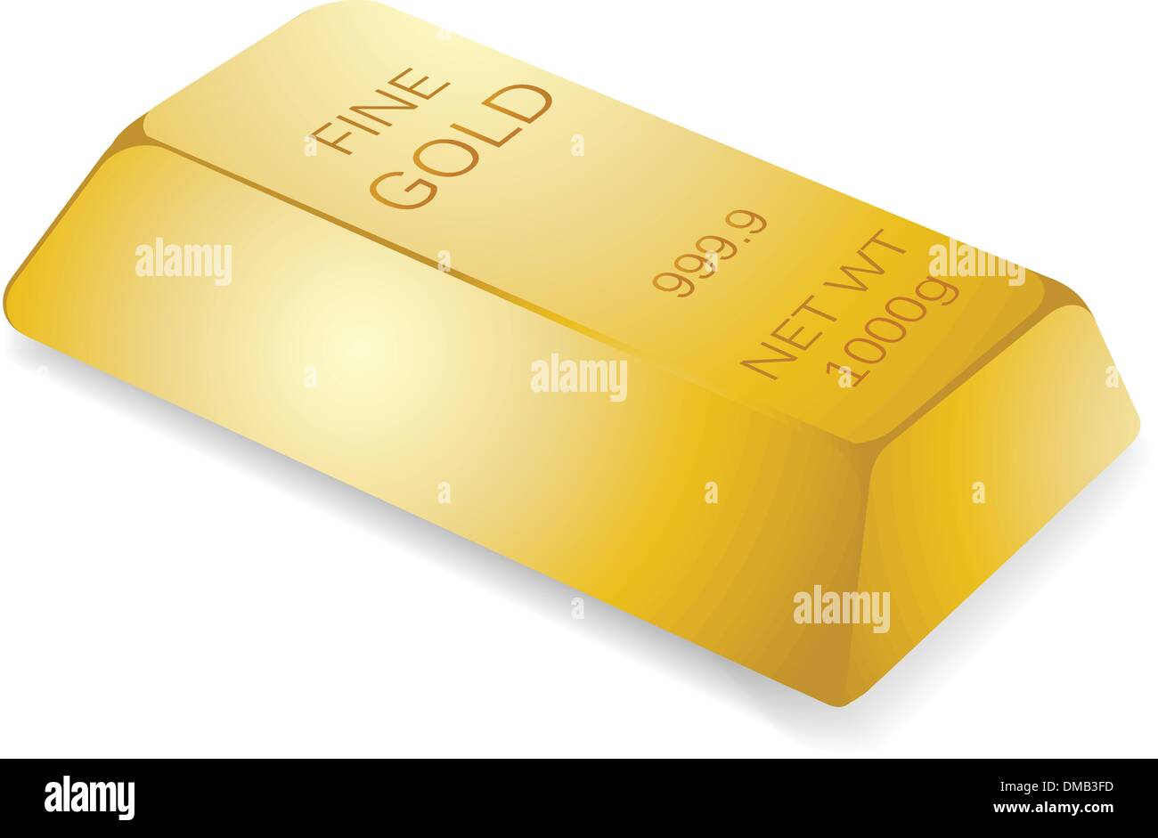 Lingot en or Banque d'images vectorielles - Alamy