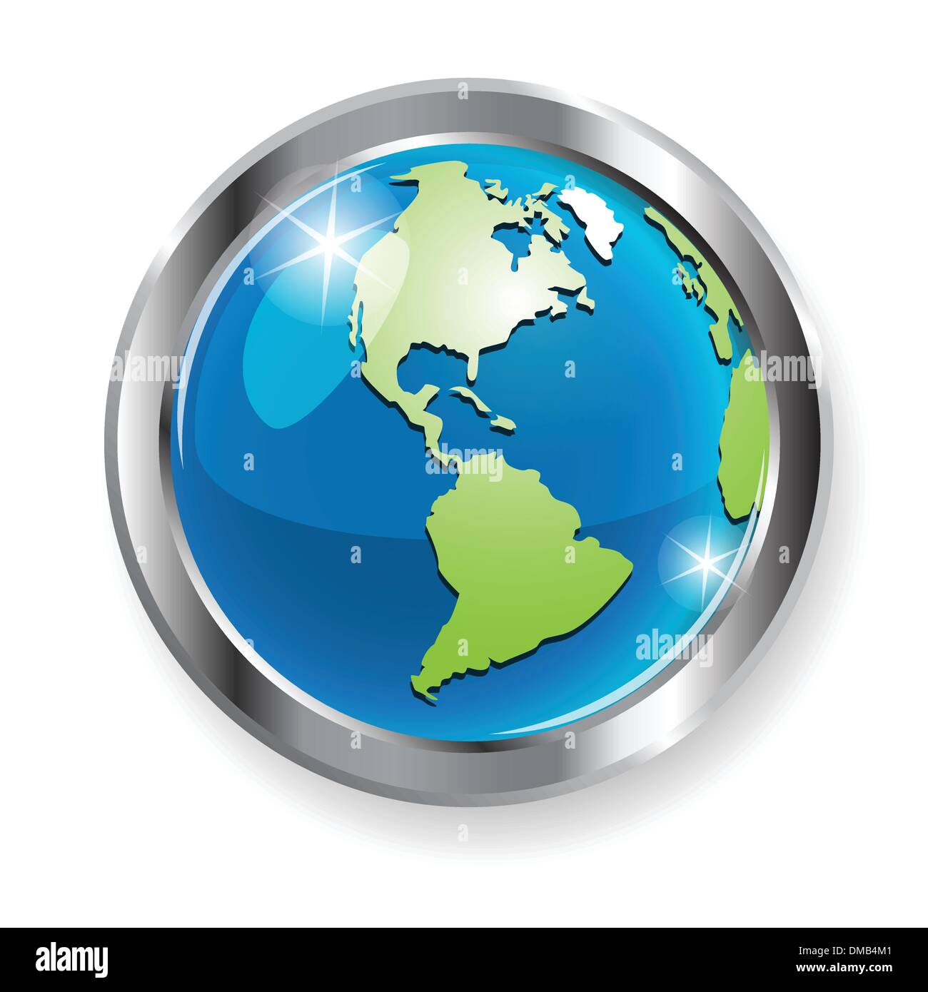 Planisphere Map Globe Banque d'images vectorielles - Alamy