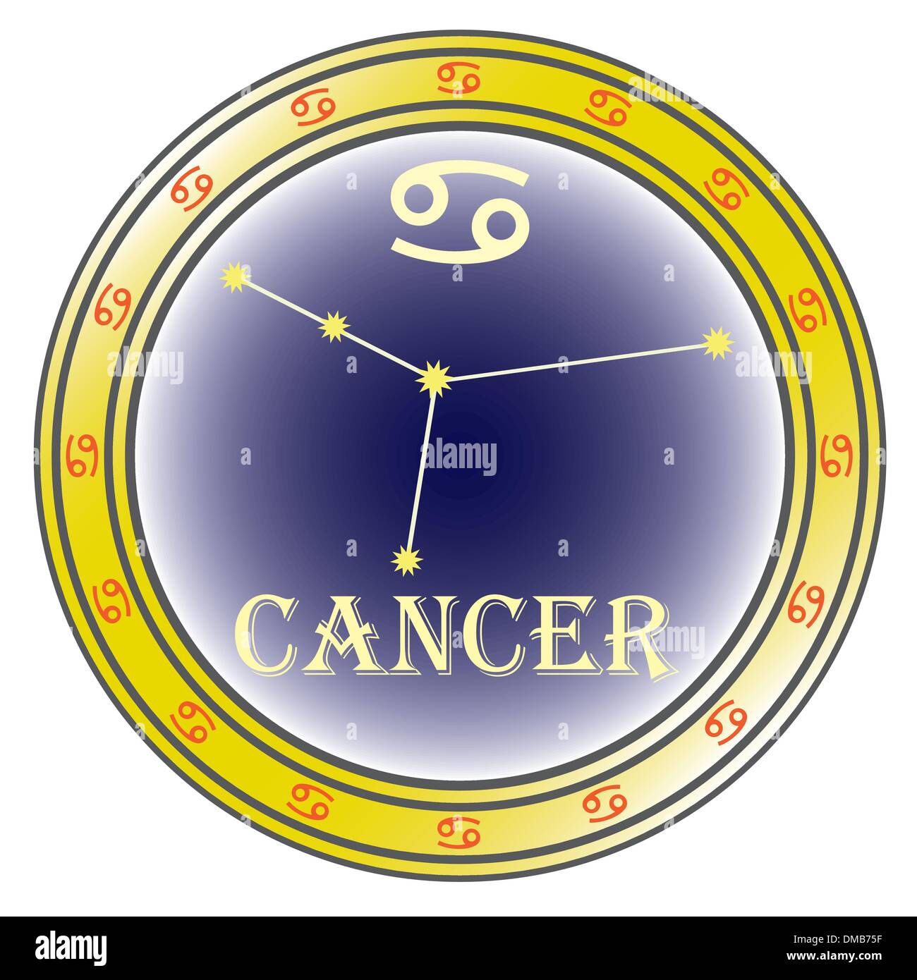 Signe astrologique du cancer Banque d'images vectorielles - Alamy
