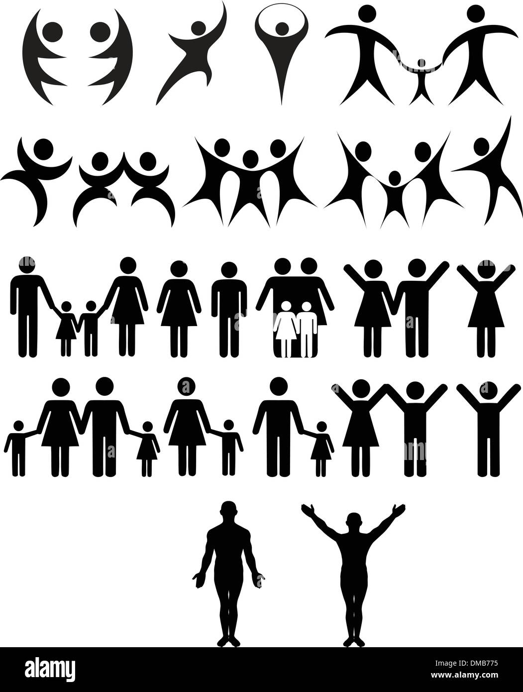 Symbole humain Banque d'images vectorielles - Alamy