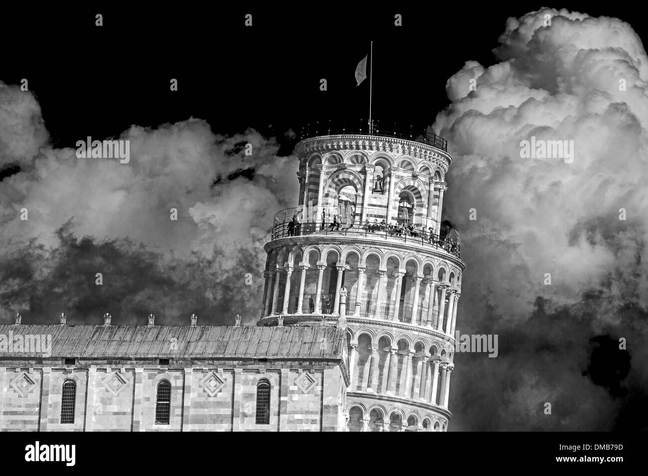 Leaning tower of pisa construction Banque de photographies et d’images ...
