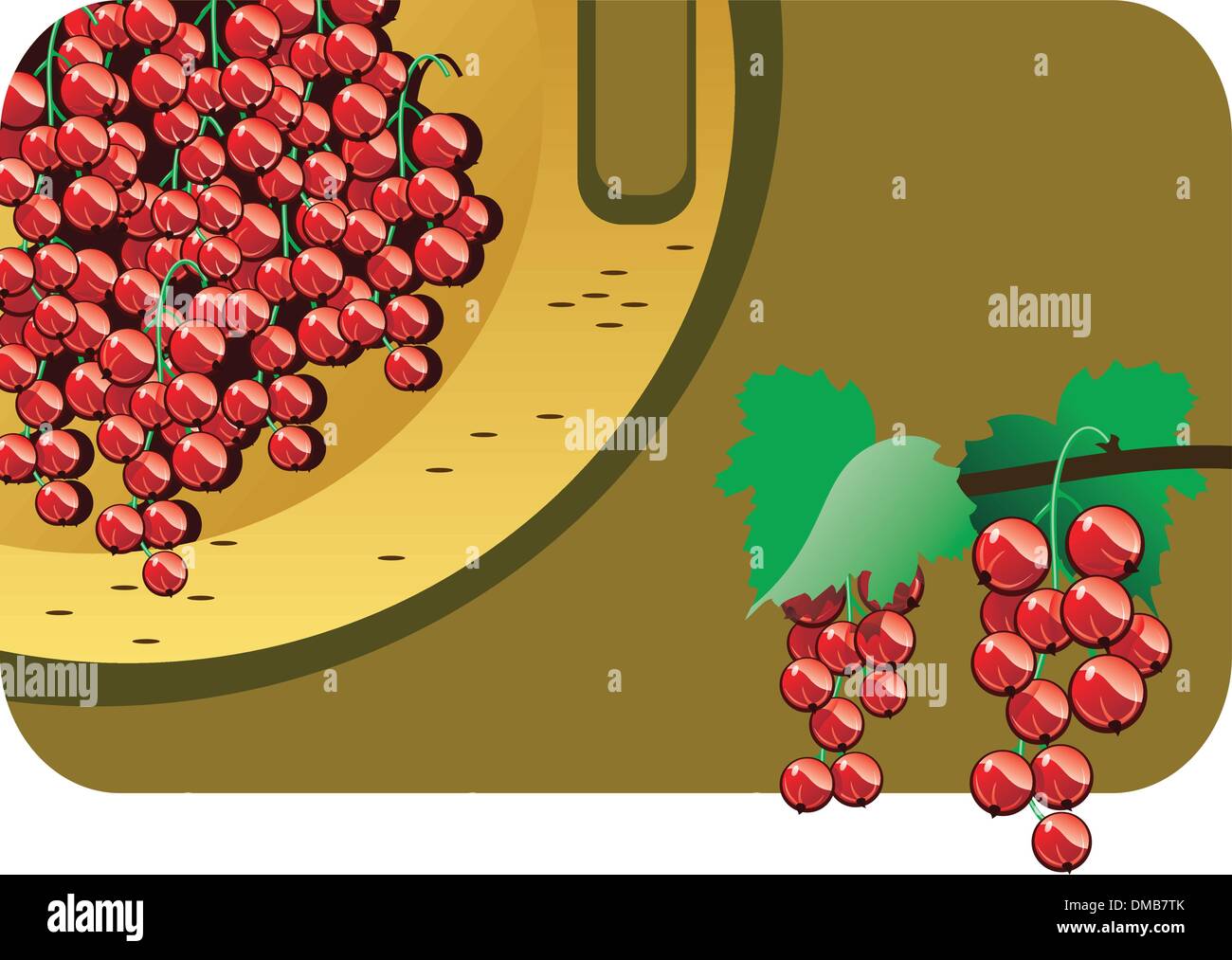 Petite baie rouge Banque d'images vectorielles - Alamy