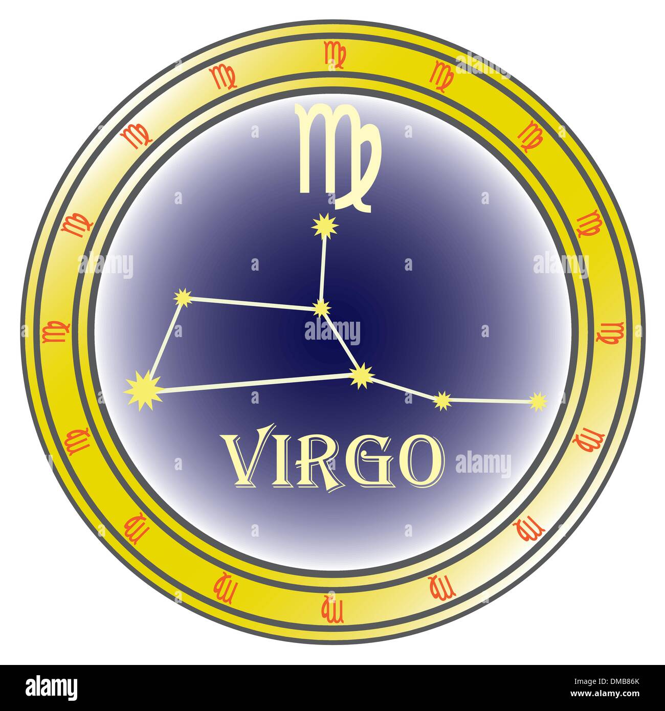 Virgo sign of the zodiac Banque de photographies et d’images à haute ...