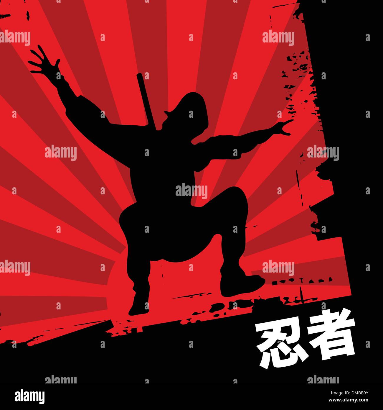 Medieval ninja Banque d'images vectorielles - Alamy