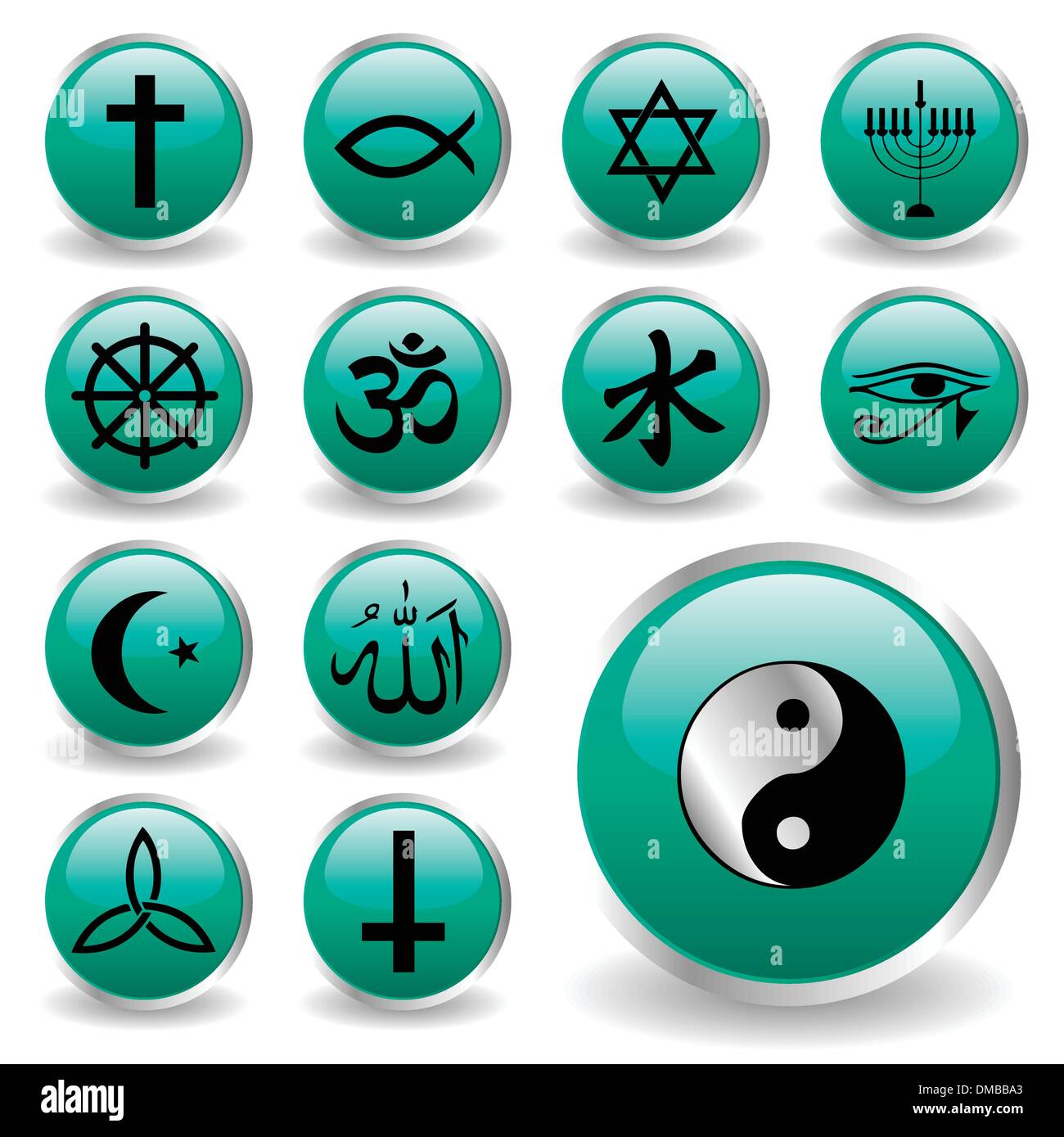 Symbole de la religion bouddhiste Banque d'images vectorielles - Alamy