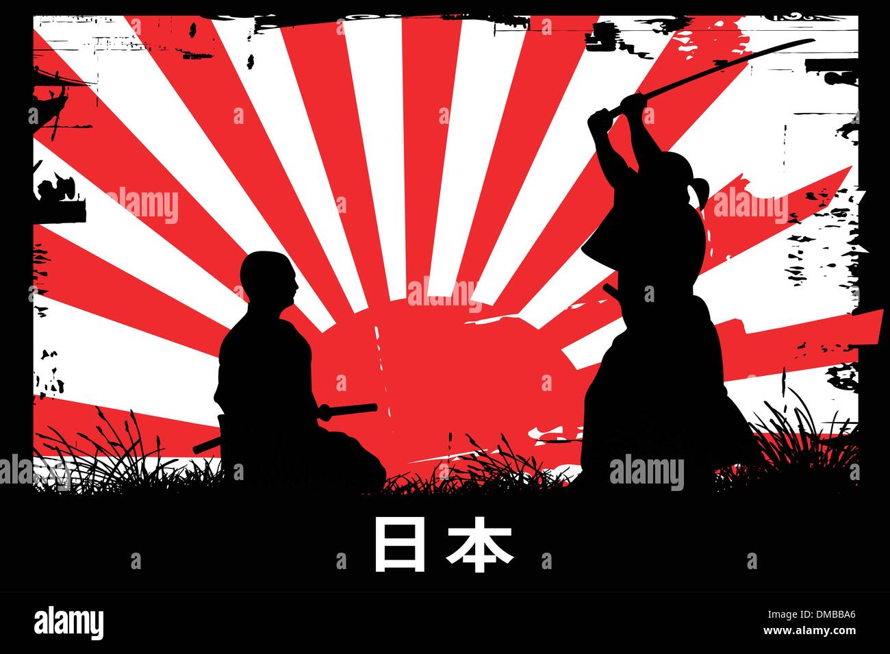 Medieval ninja Banque d'images vectorielles - Alamy