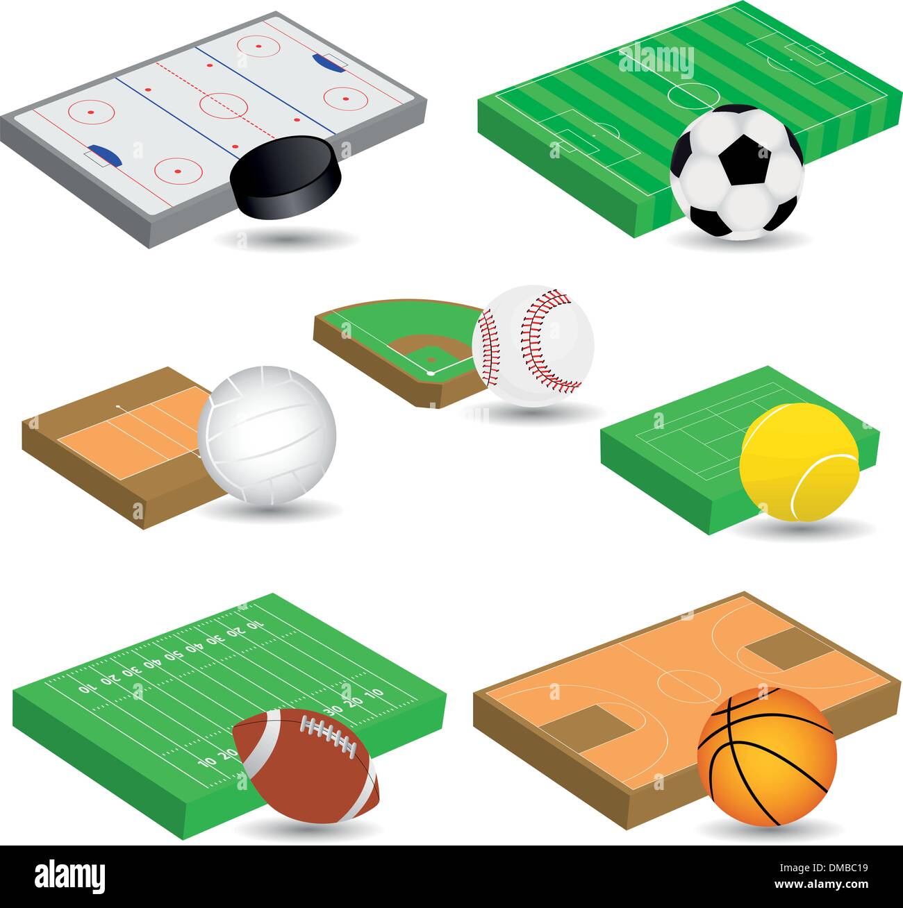 Terrains de football Banque d'images vectorielles - Alamy