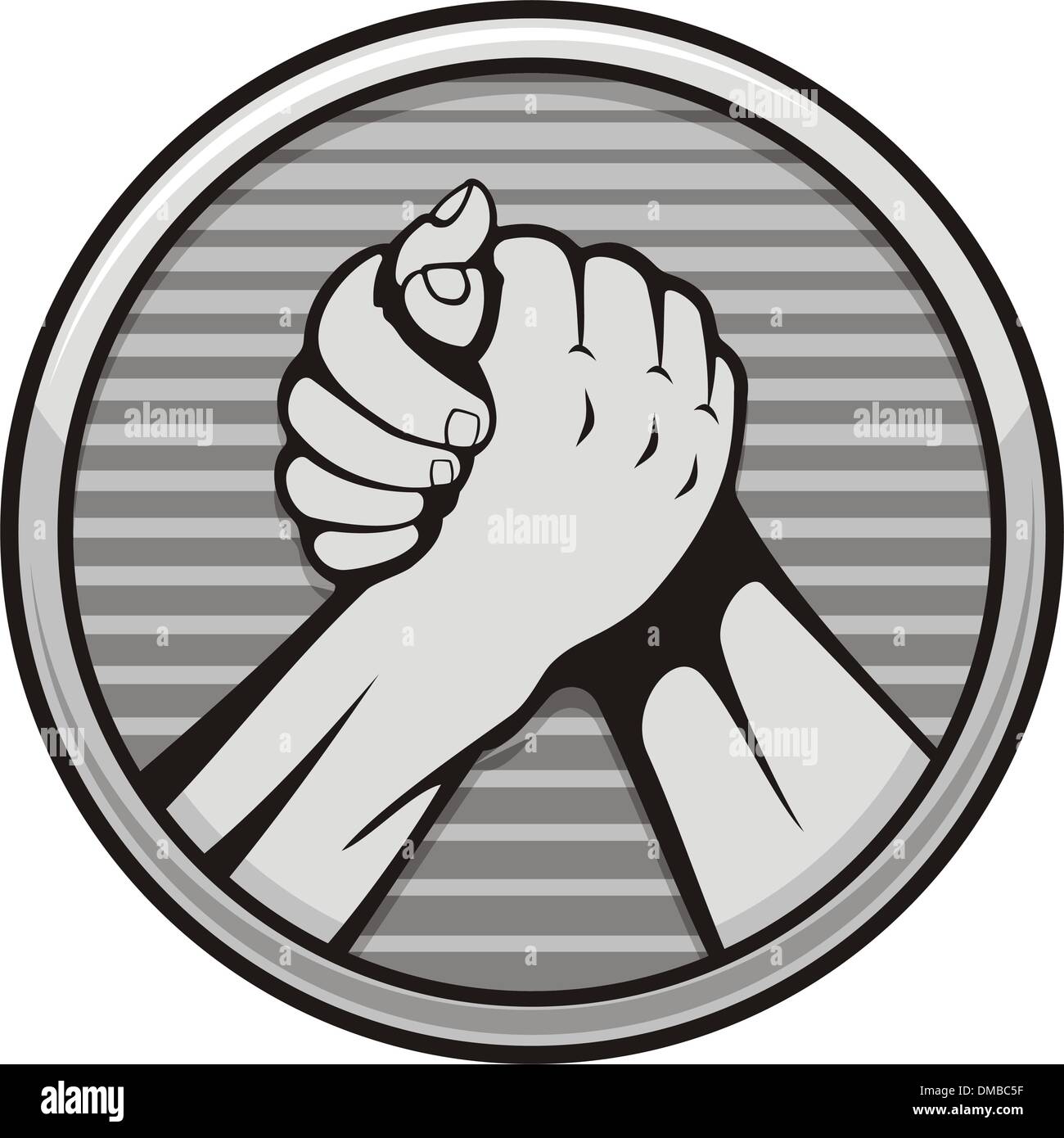 L'icône de bras de fer Image Vectorielle Stock - Alamy