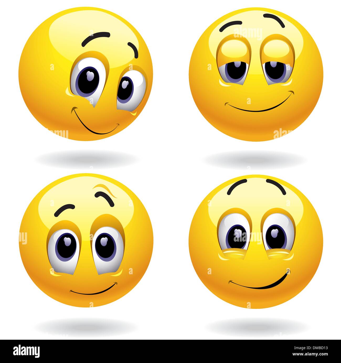 Jeune smiley Banque d'images vectorielles - Alamy