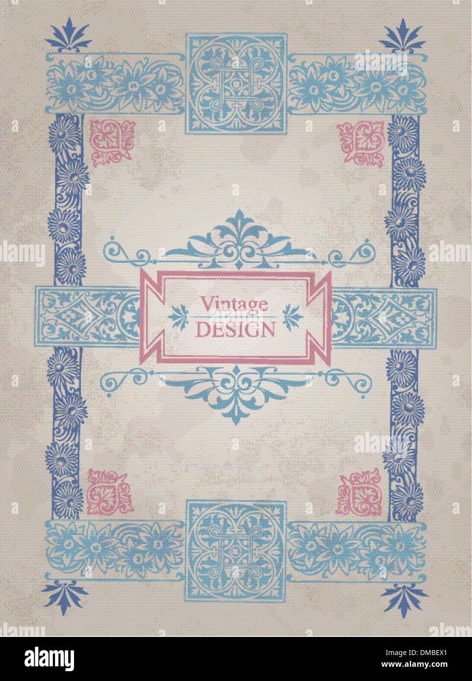 Vintage frame design Banque de photographies et d’images à haute ...