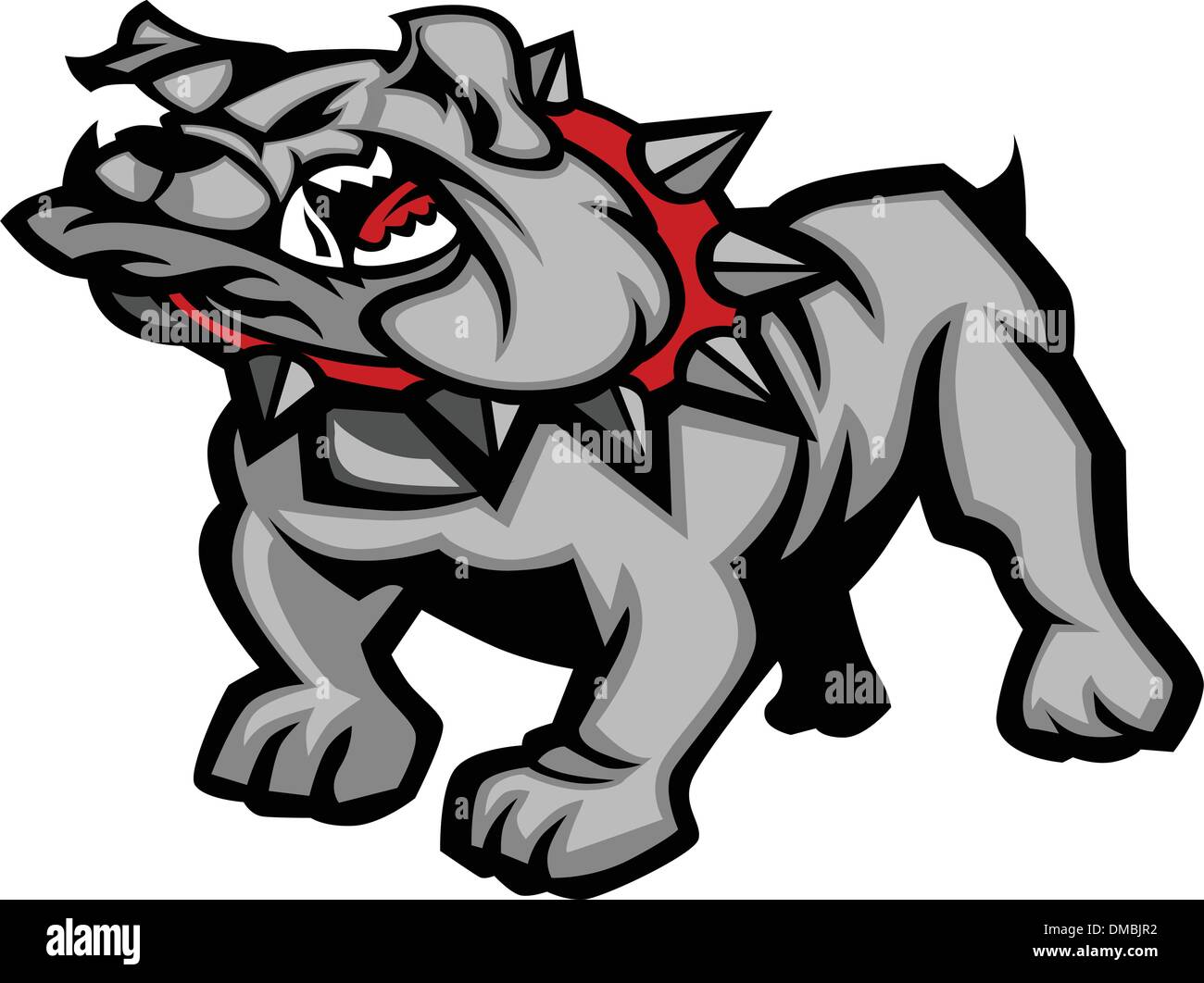 Mascotte Bulldog Body Vector Illustration Image Vectorielle Stock - Alamy