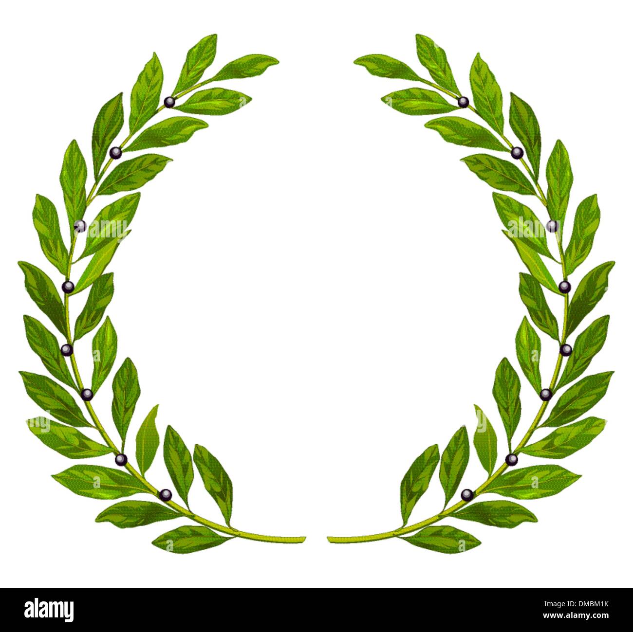 La couronne de laurier Banque d'images vectorielles - Alamy