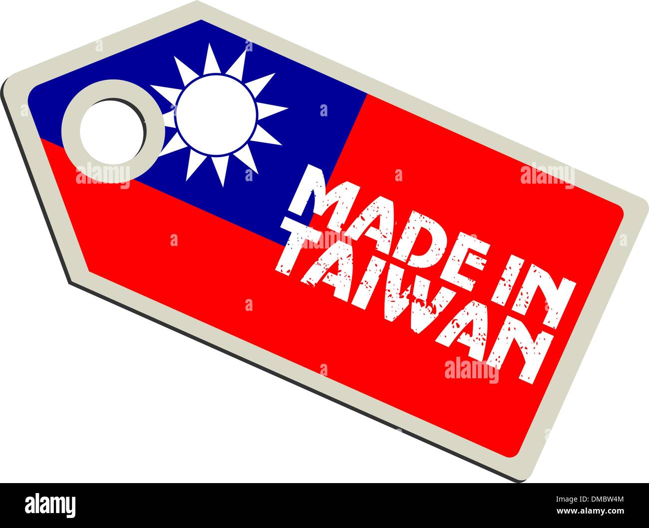 étiquette fabriquée à taiwan Banque d'images vectorielles - Alamy