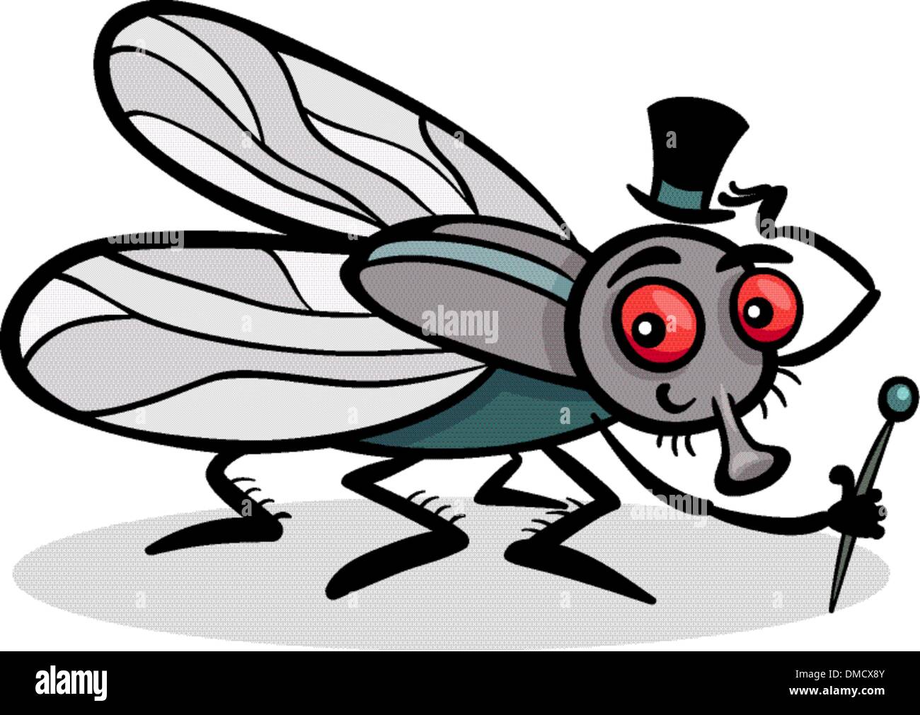 Mouche bluebottle Banque d'images vectorielles - Alamy