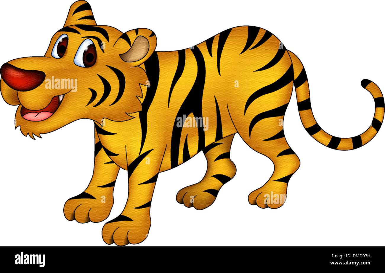 Baby tiger hunt Banque d'images vectorielles - Alamy