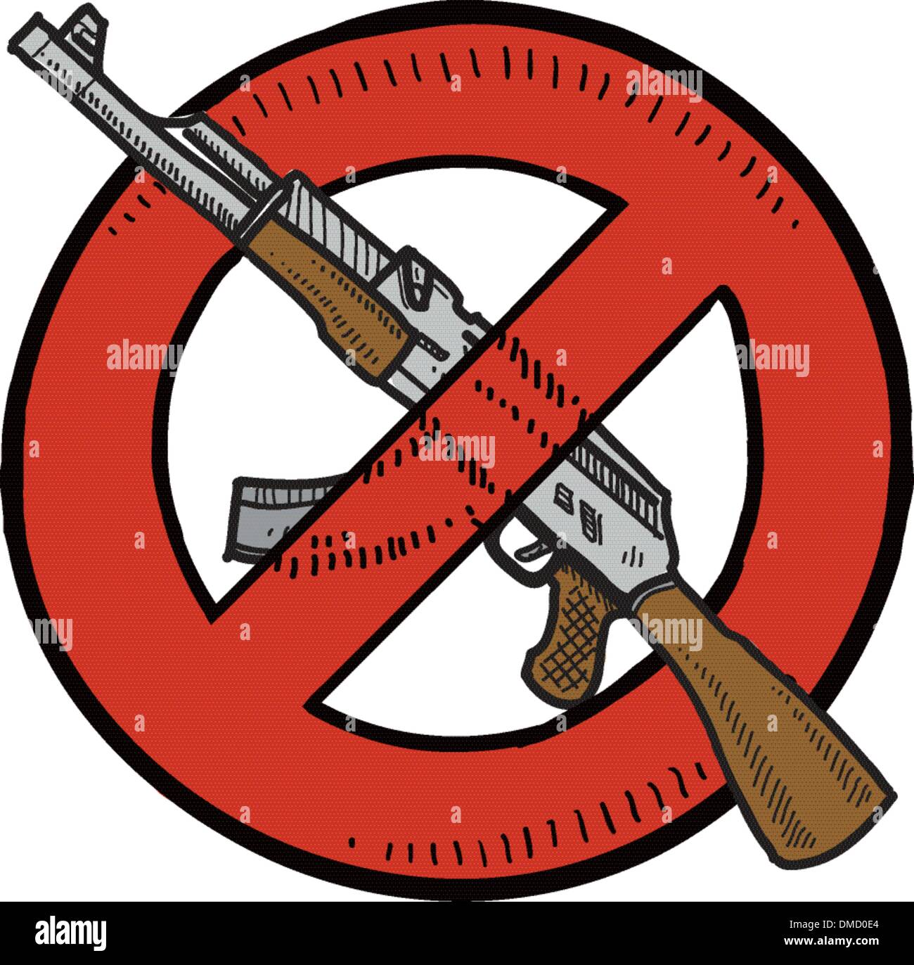 Armes interdites Banque d'images vectorielles - Alamy