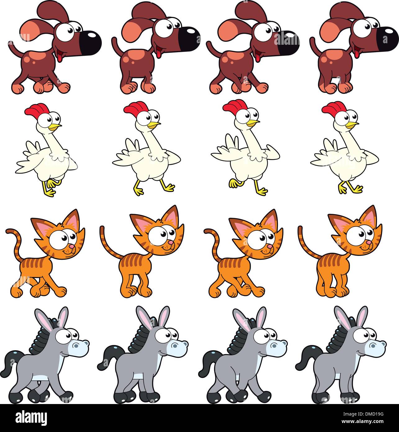 Animal farm animation Banque d'images vectorielles - Alamy