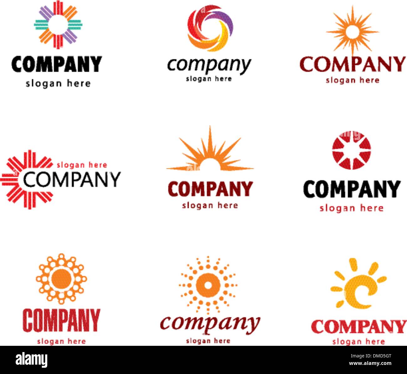 The sun logo Banque de photographies et d’images à haute résolution - Alamy