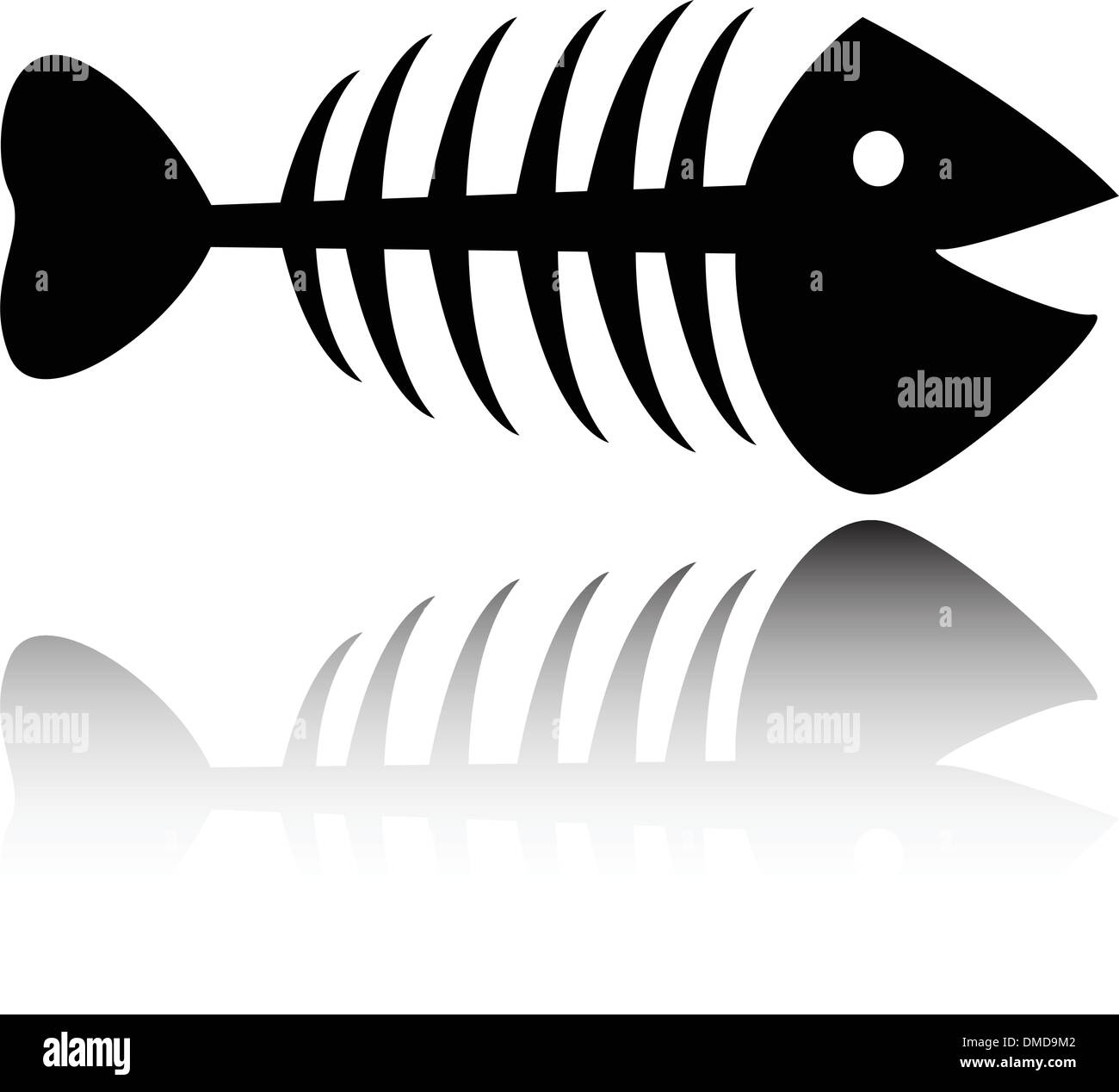 Squelette de poisson Banque d'images vectorielles - Alamy