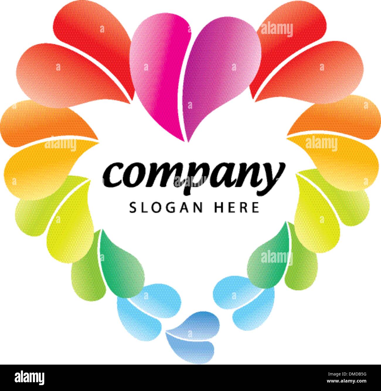 Logo vecteur coeur Banque d'images vectorielles - Alamy