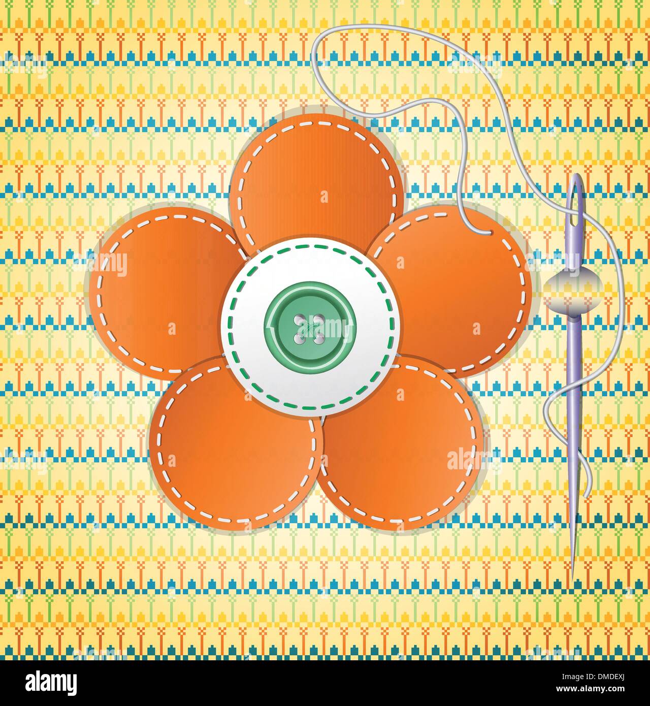 Scrap book fleur Banque d'images vectorielles - Alamy