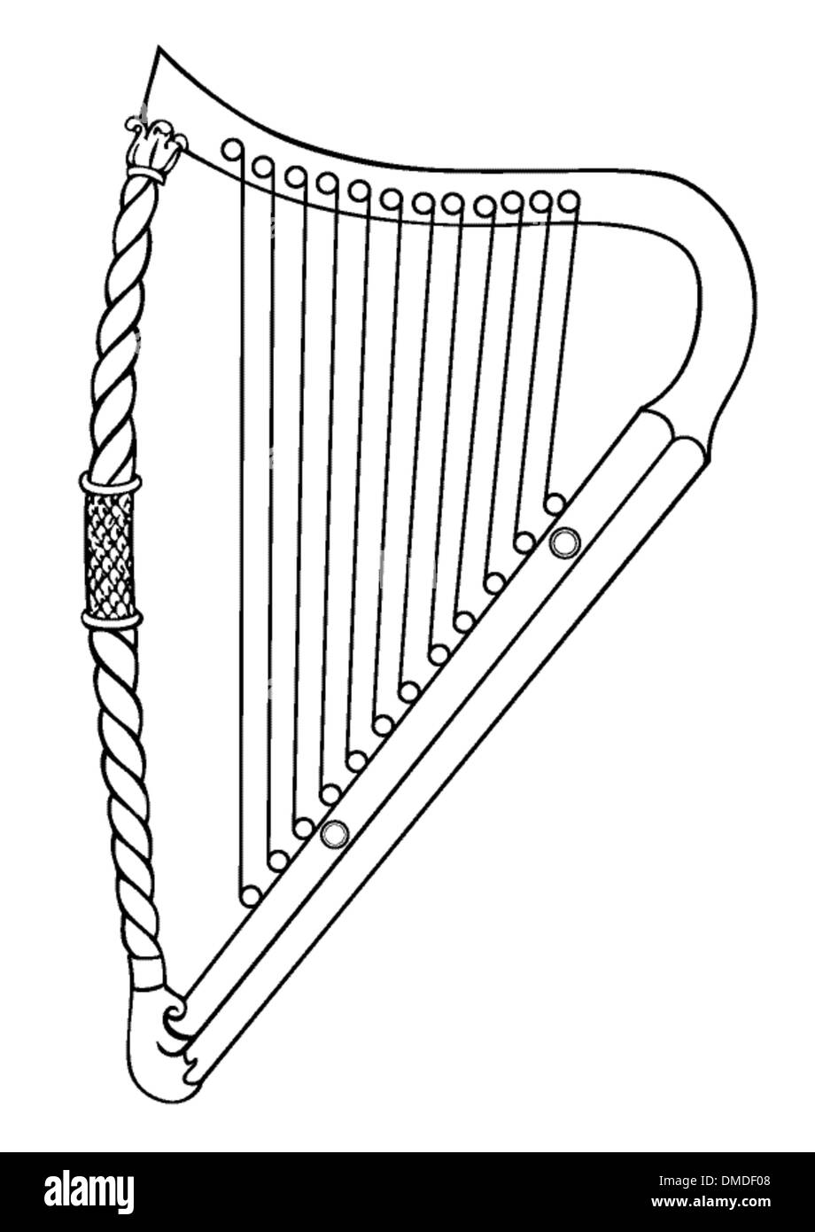 Harp vector vectors Banque de photographies et d’images à haute ...