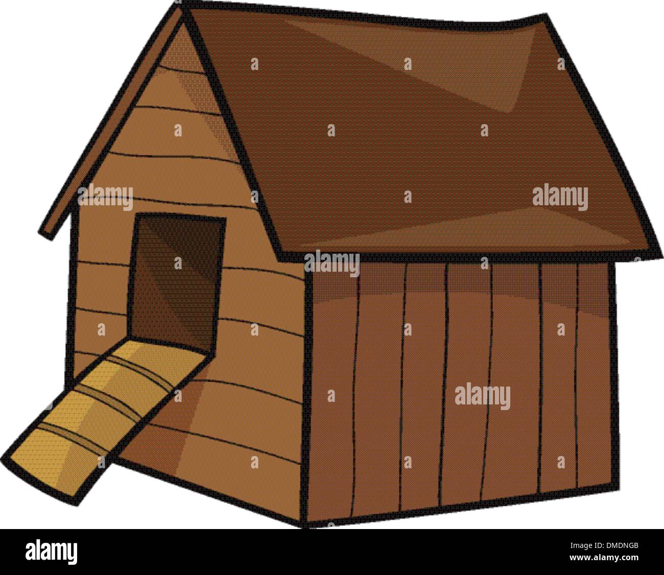 Poulailler illustration Banque d'images vectorielles - Alamy
