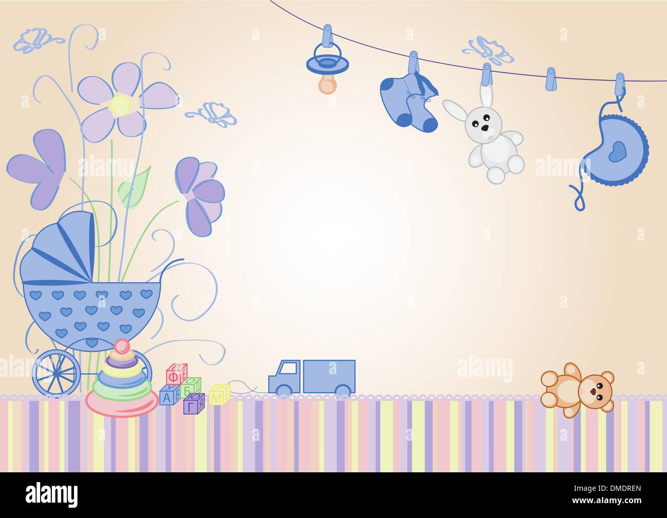 Fond pour enfants Banque d'images vectorielles - Alamy