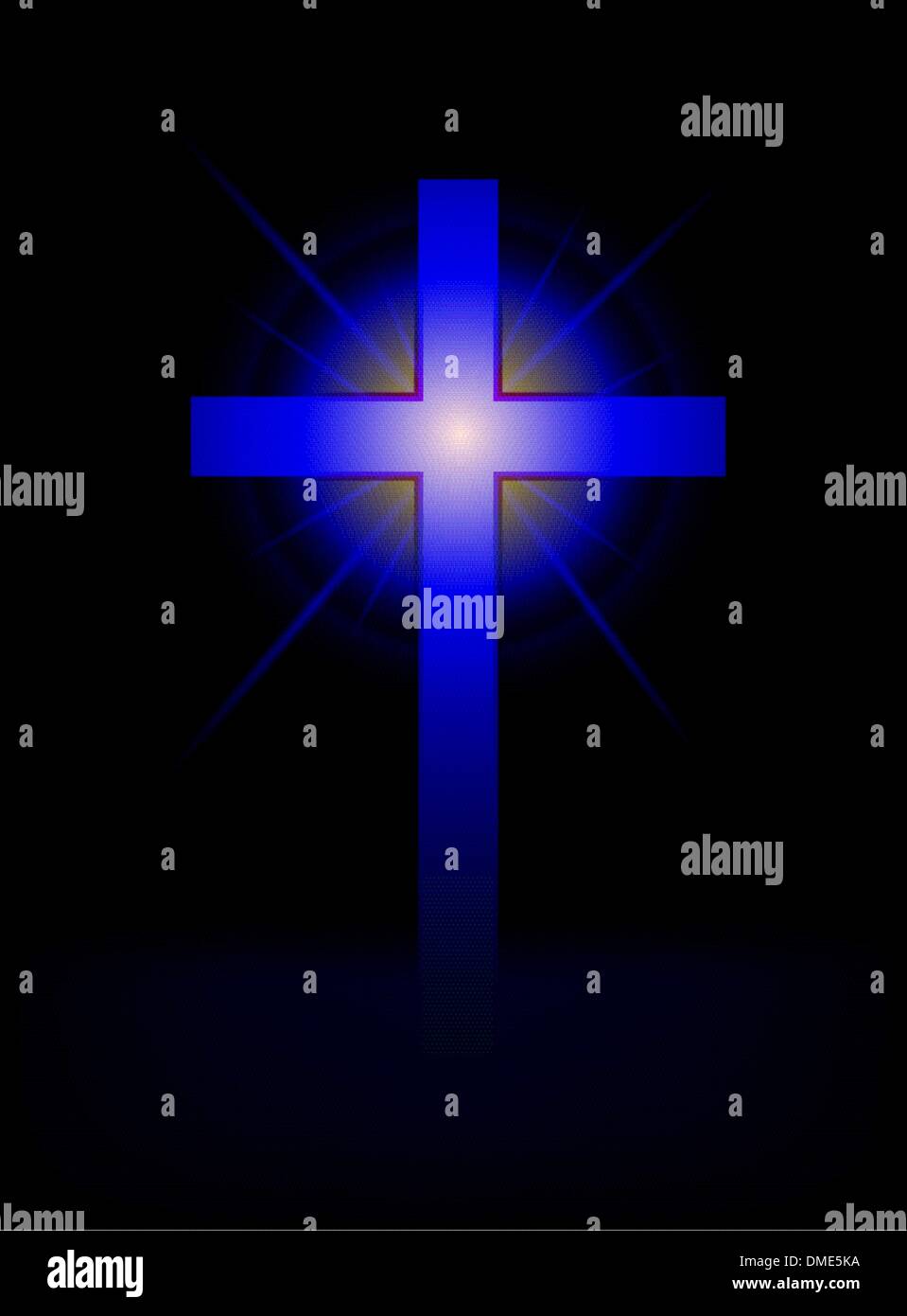 Croix bleue Banque de photographies et d’images à haute résolution - Alamy