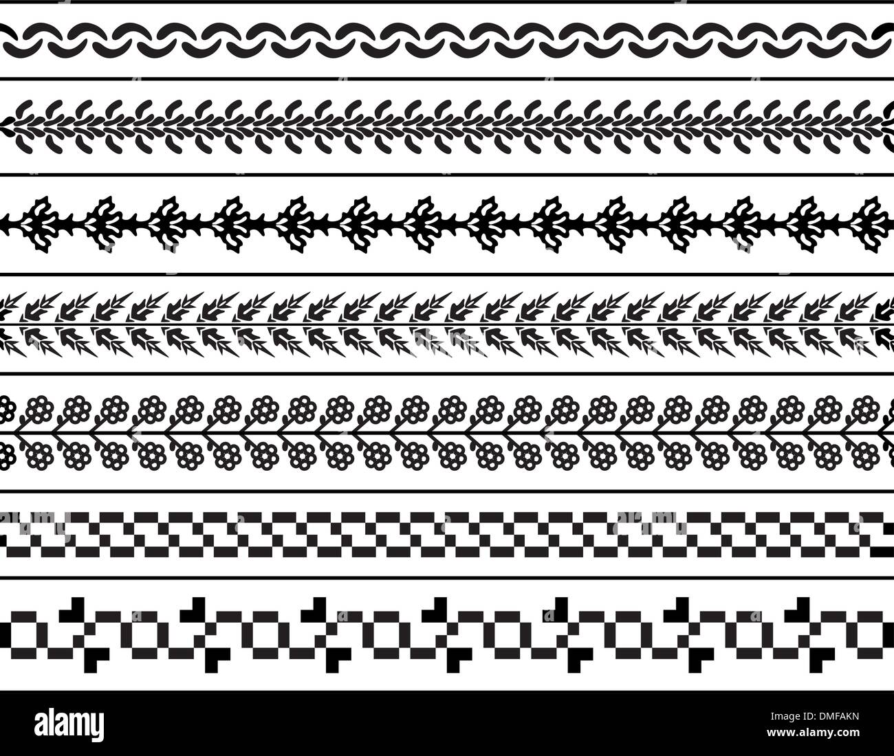 Ornate borders vector vectors Banque de photographies et d’images à ...