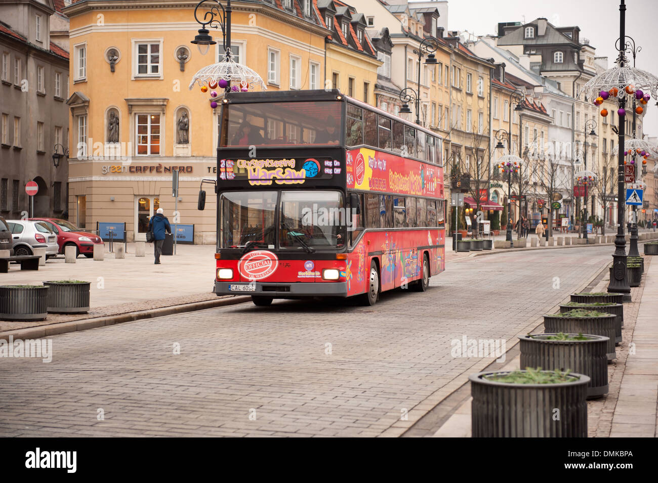 Bus touristique rouge double decker Banque de photographies et d’images ...