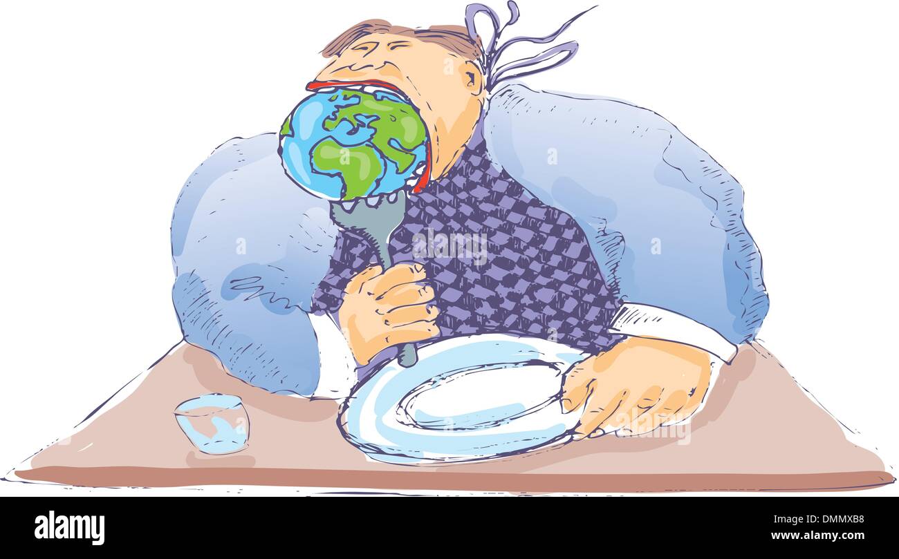 La faim dans le monde Banque d'images vectorielles - Alamy