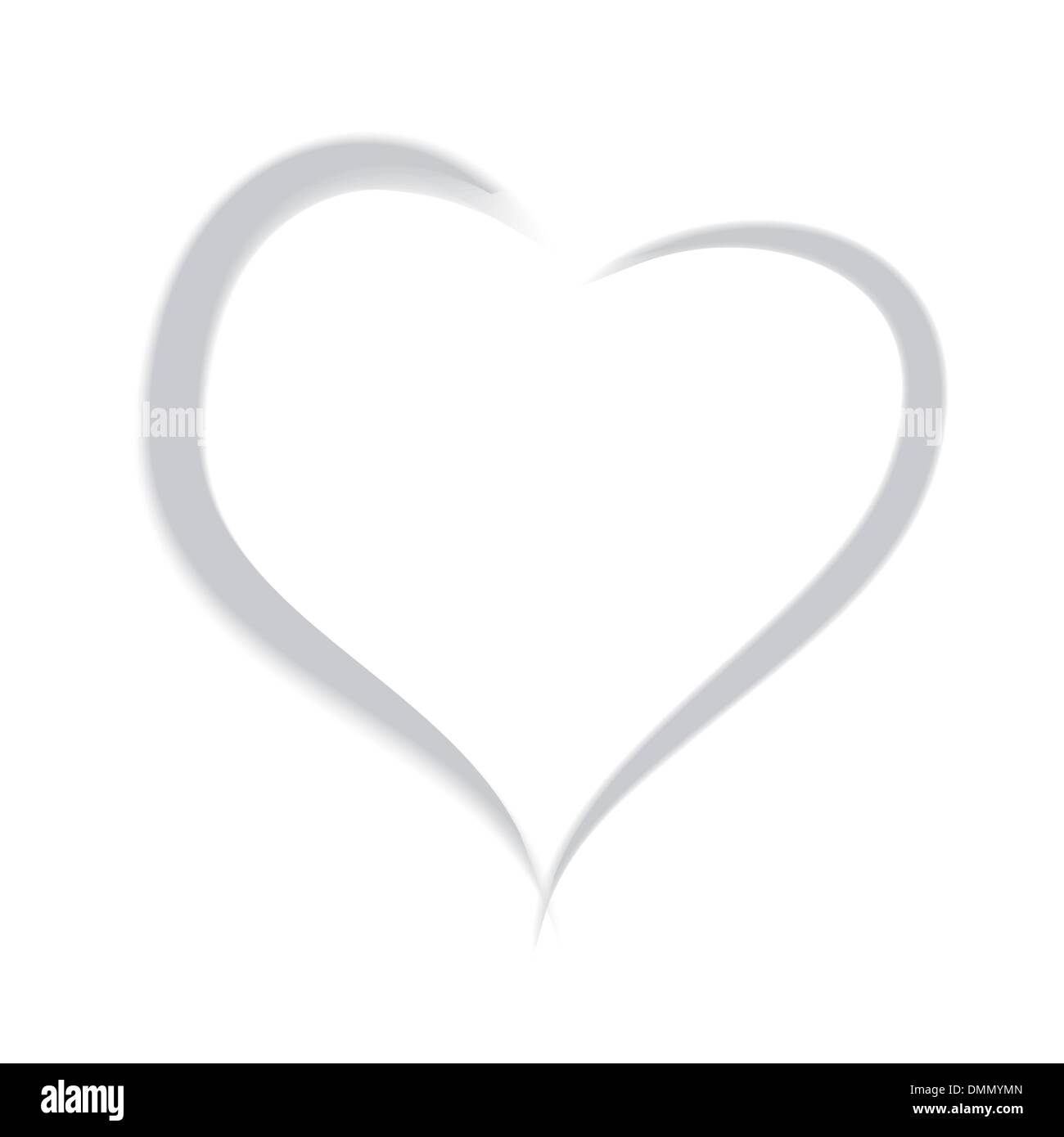 Coeur stylise Banque d'images vectorielles - Alamy