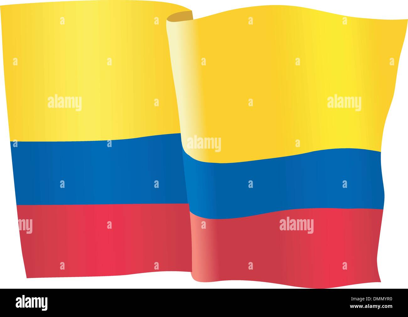 Vectores de la bandera de colombia Banque de photographies et d’images ...