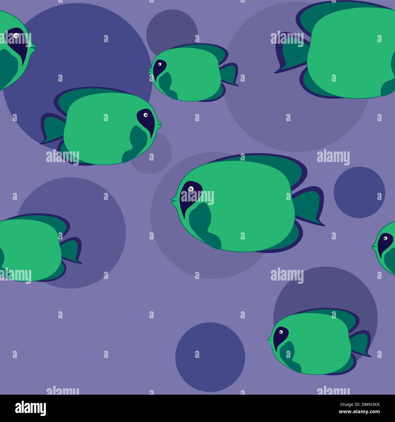 Il y a trop de poissons en mer Banque d'images vectorielles - Alamy