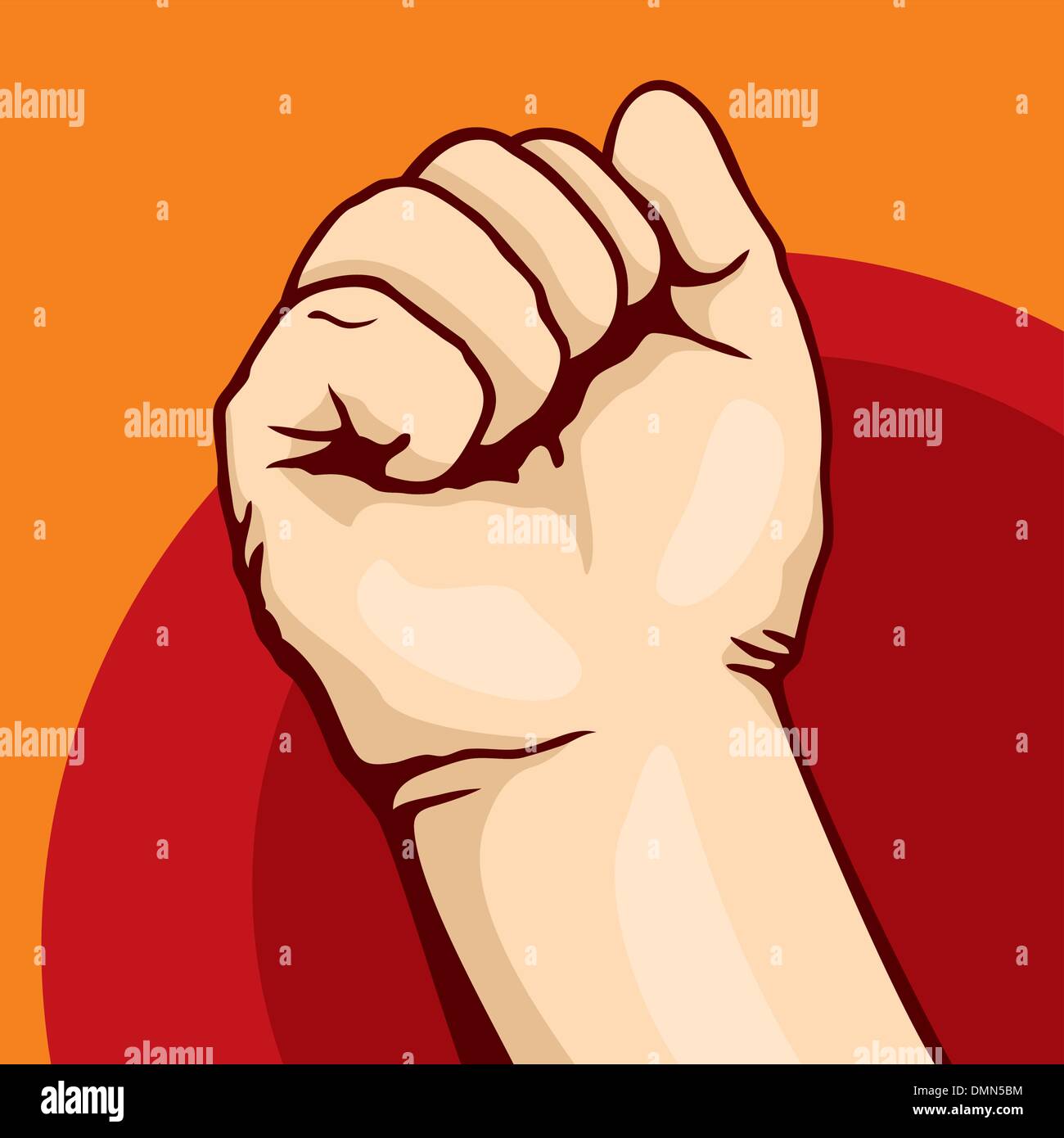 Poing rouge Banque de photographies et d’images à haute résolution - Alamy