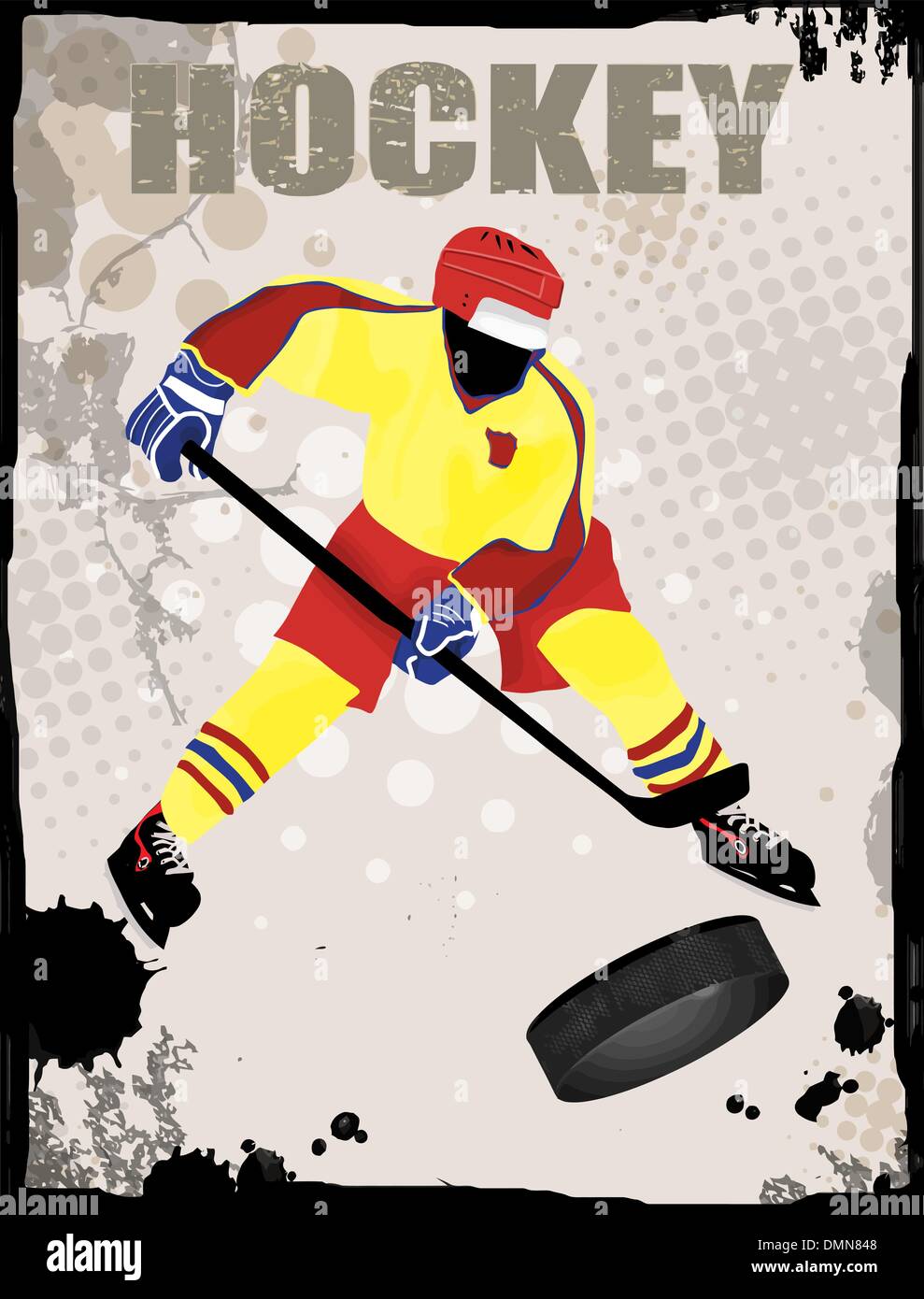 Ice hockey poster Banque de photographies et d’images à haute ...