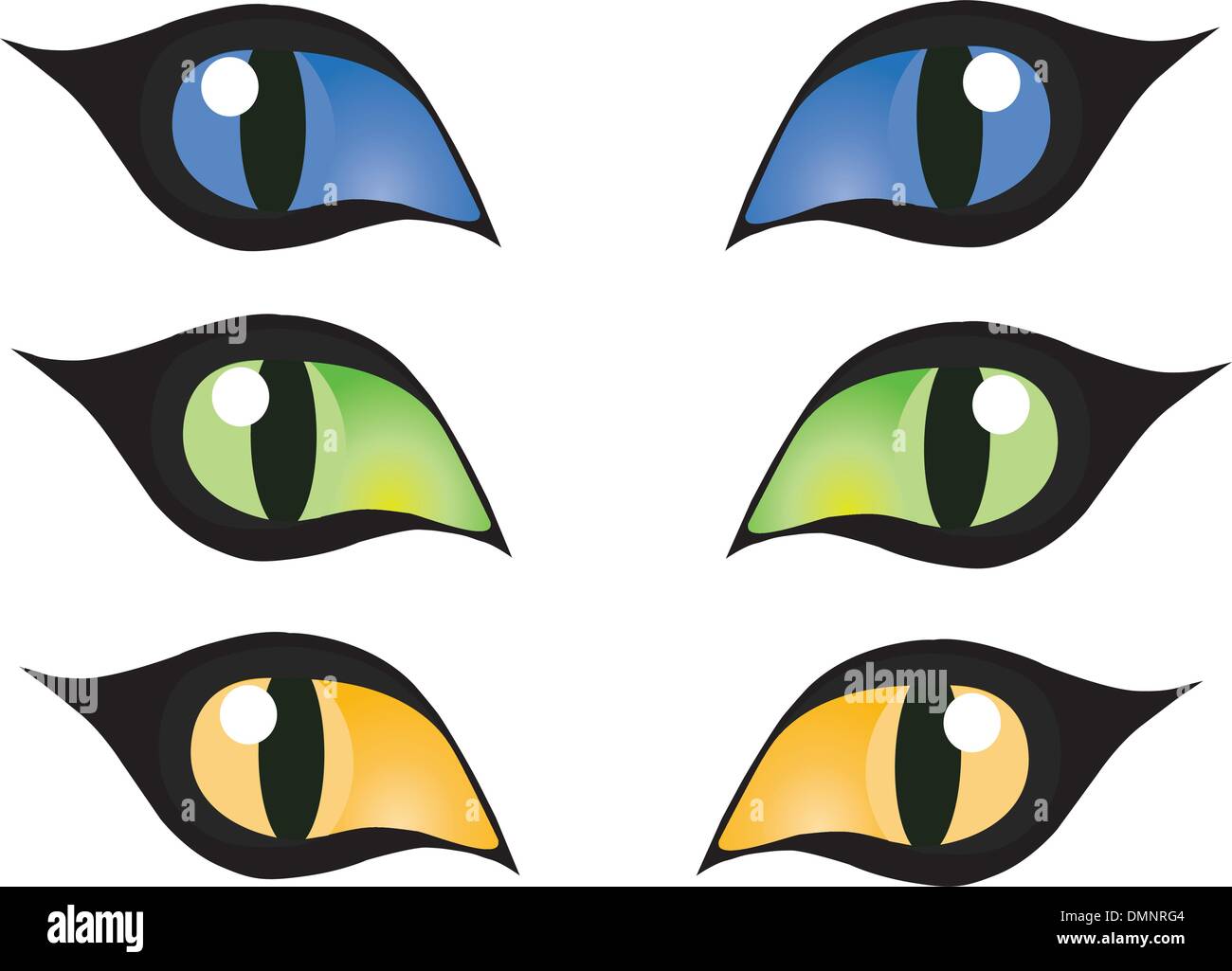Yeux De Chat Banque d'images vectorielles - Alamy
