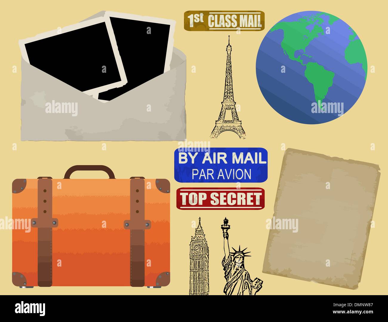 Monument en carton Banque d'images vectorielles - Alamy