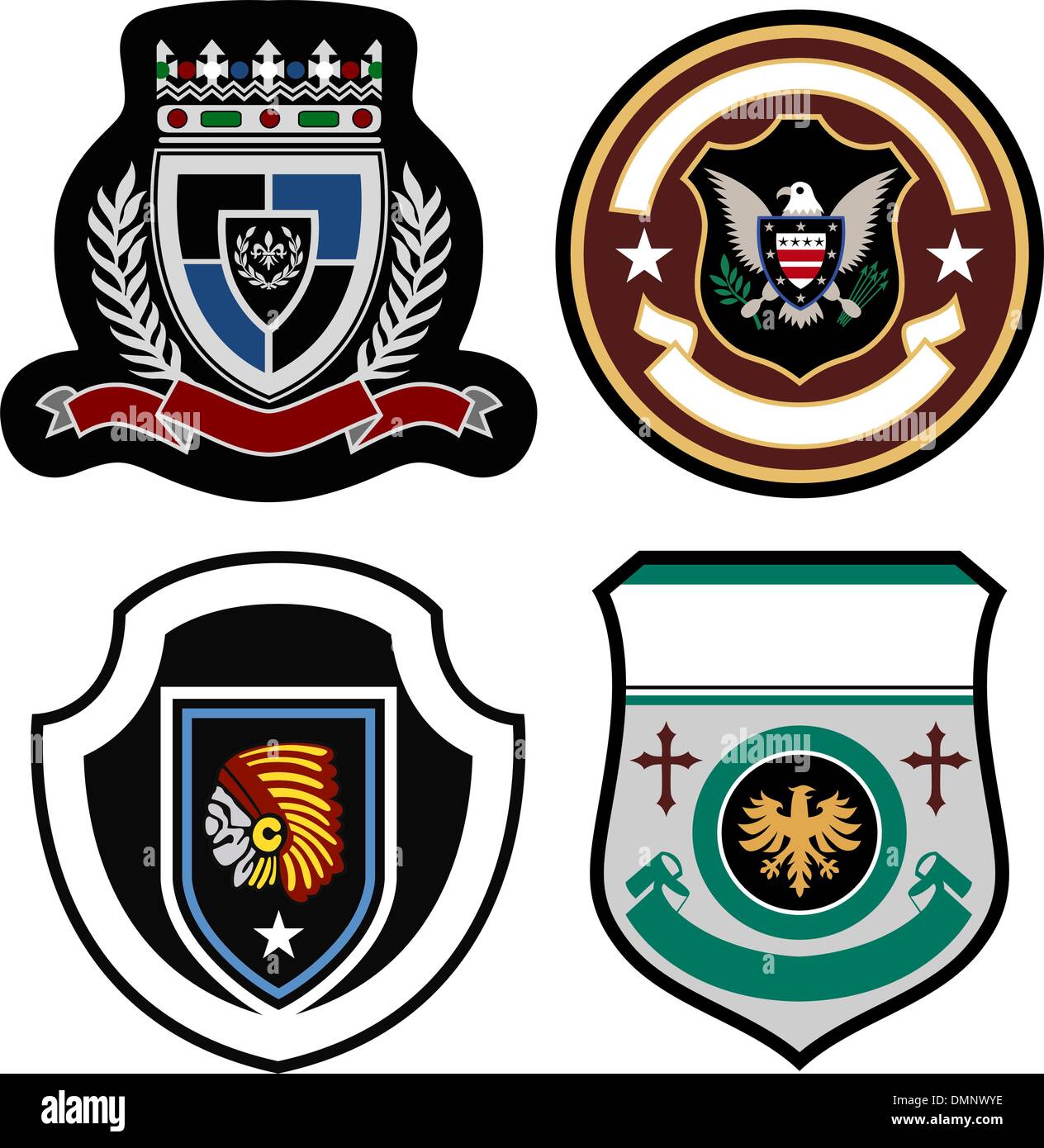 Insigne militaire Banque d'images vectorielles - Alamy