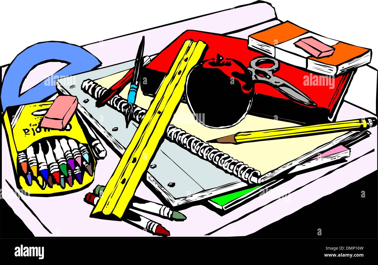 Matériel de bureau Banque d'images vectorielles - Alamy