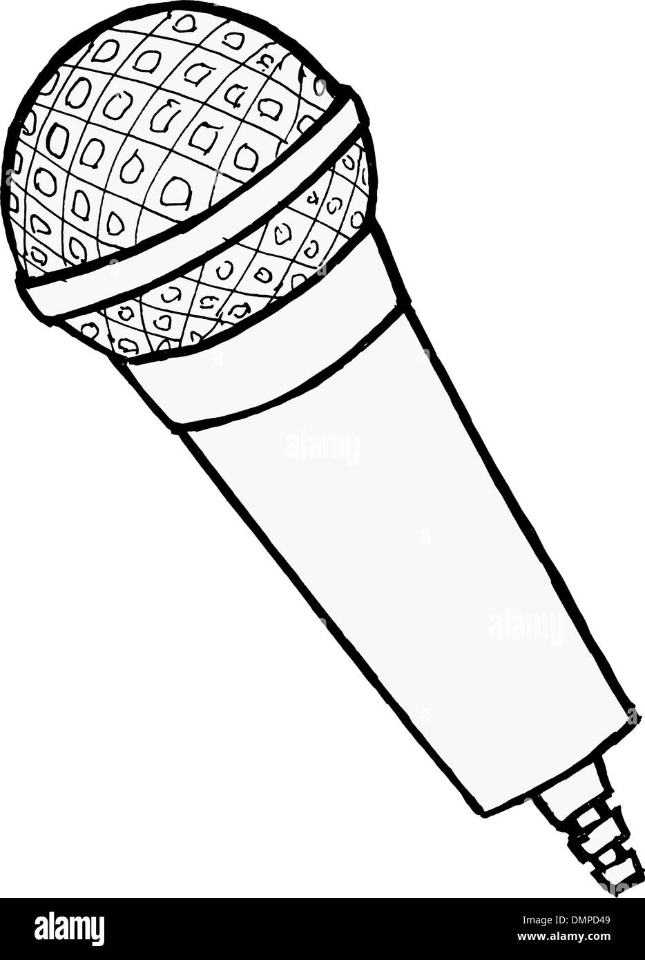 Cartoon microphone Banque d'images vectorielles - Alamy