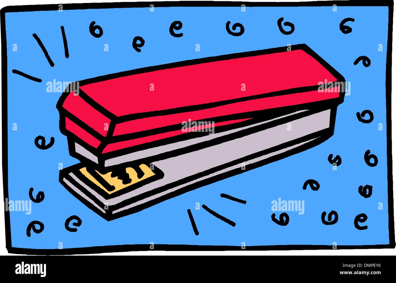 Agrafeuse de papier Banque d'images vectorielles - Alamy