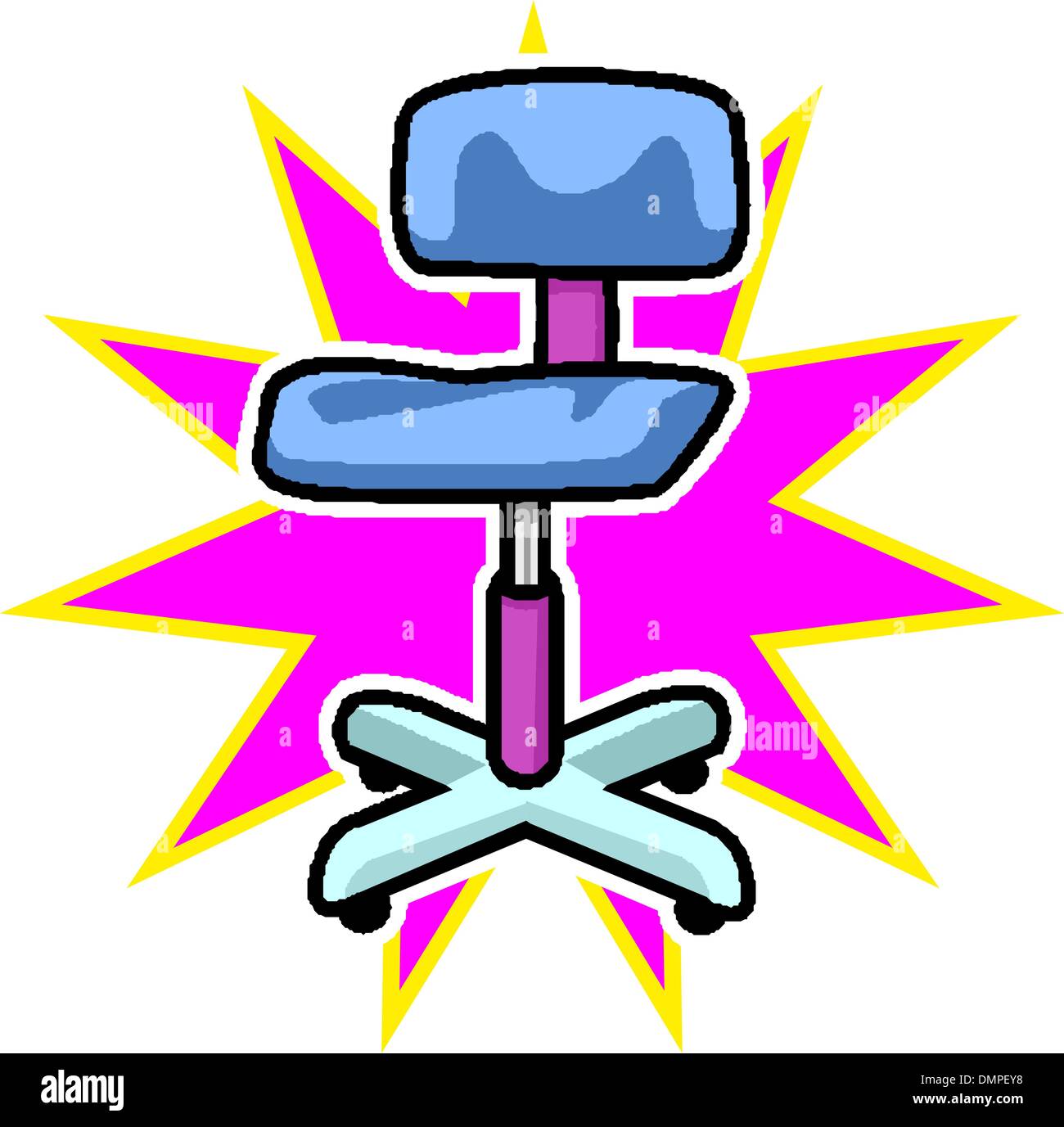 Dessin De Chaise De Bureau Banque Dimages Vectorielles Alamy