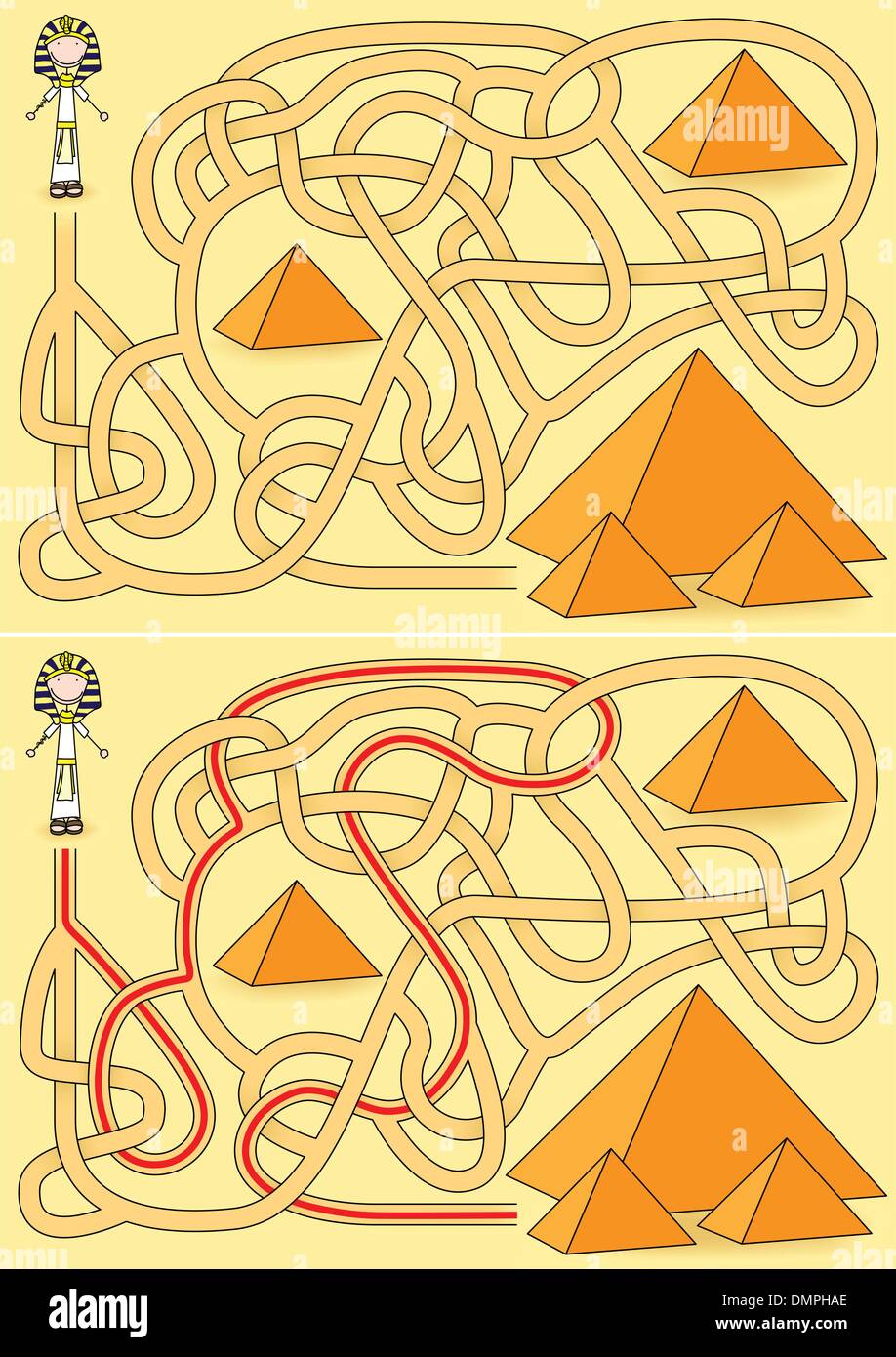 Labyrinthe pharaon Banque de photographies et d’images à haute ...