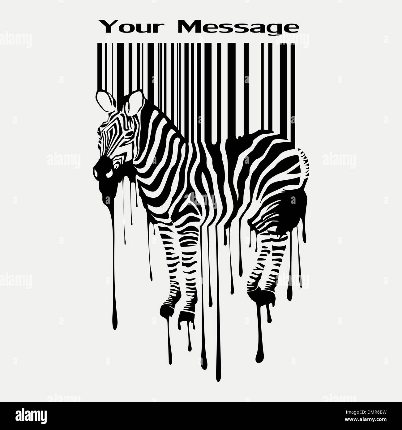 Barcode animal Banque d'images vectorielles - Alamy