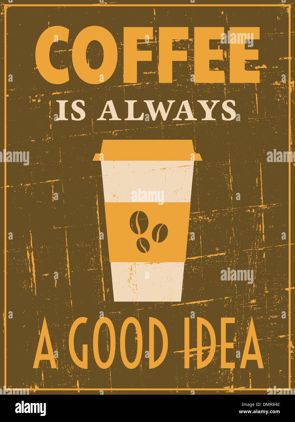 Affiche retro vintage Banque d'images vectorielles - Alamy