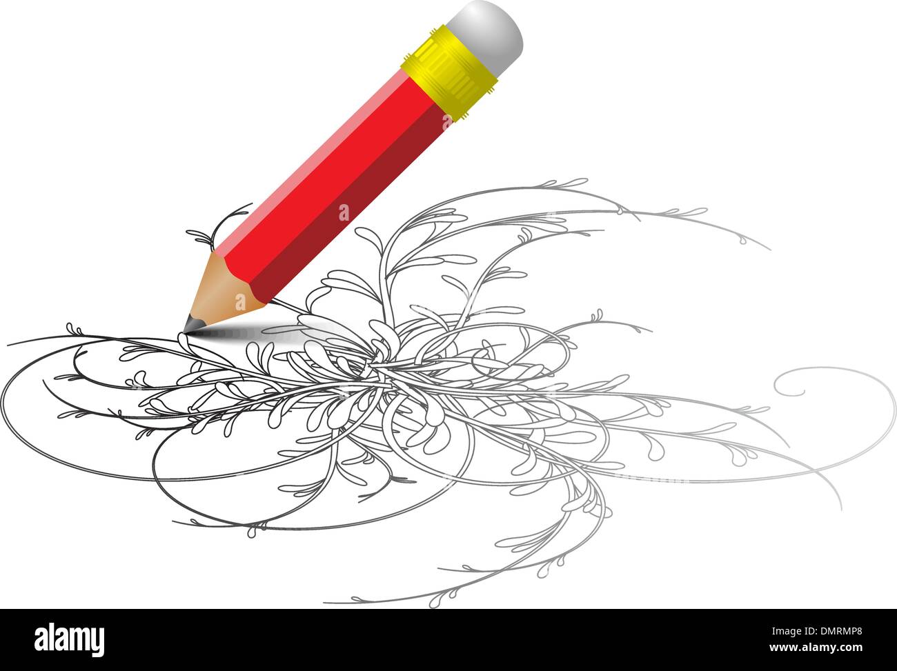 Dessin au crayon rouge Banque de photographies et d’images à haute ...