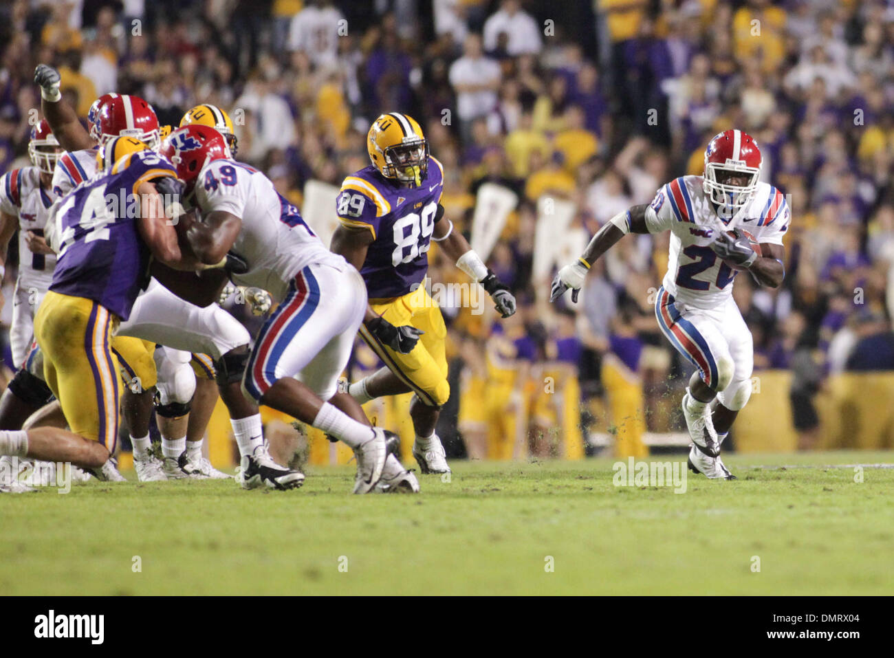 Louisiana Tech running back Daniel Porter (20) s'exécute en dehors du ...