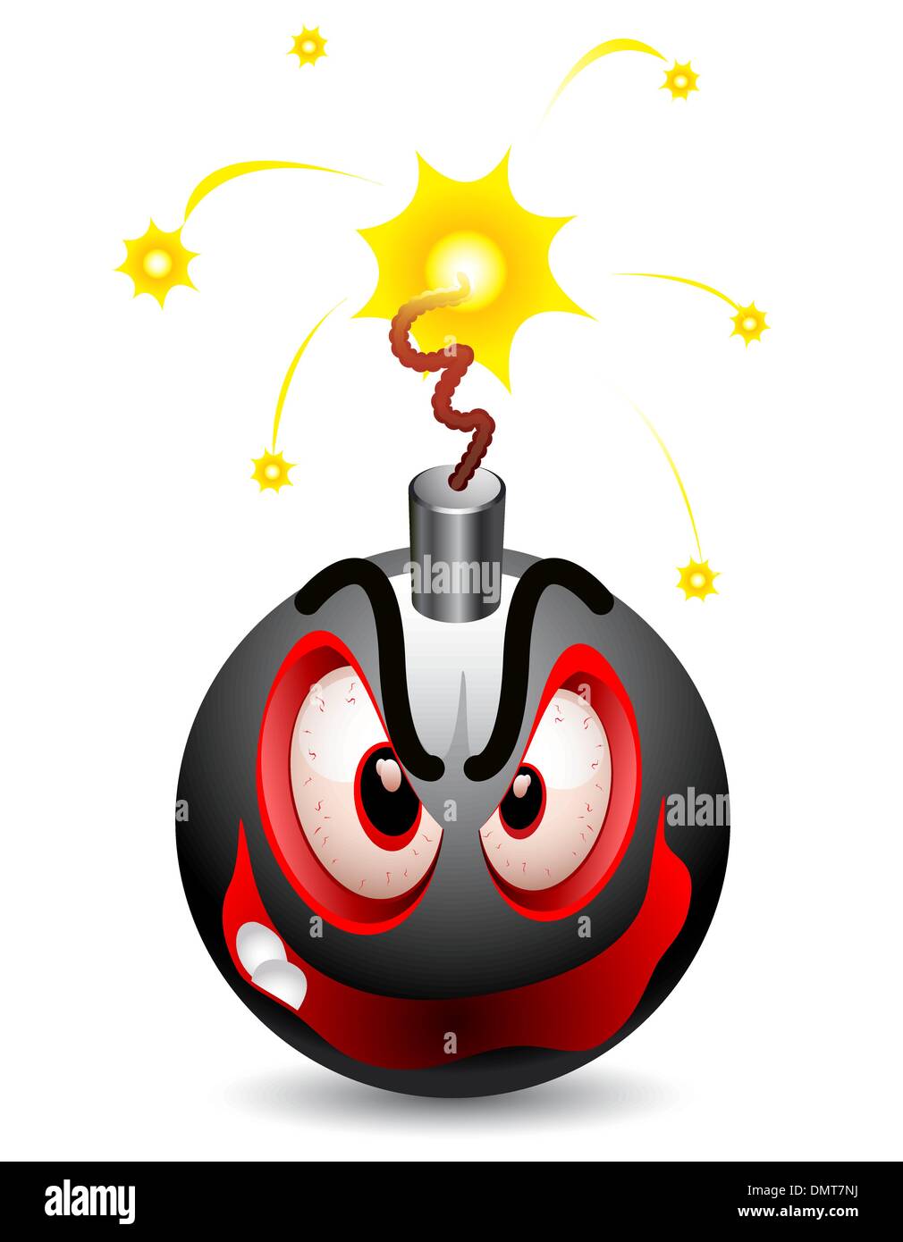 Bomb emoticon cartoon illustration Banque de photographies et d’images ...